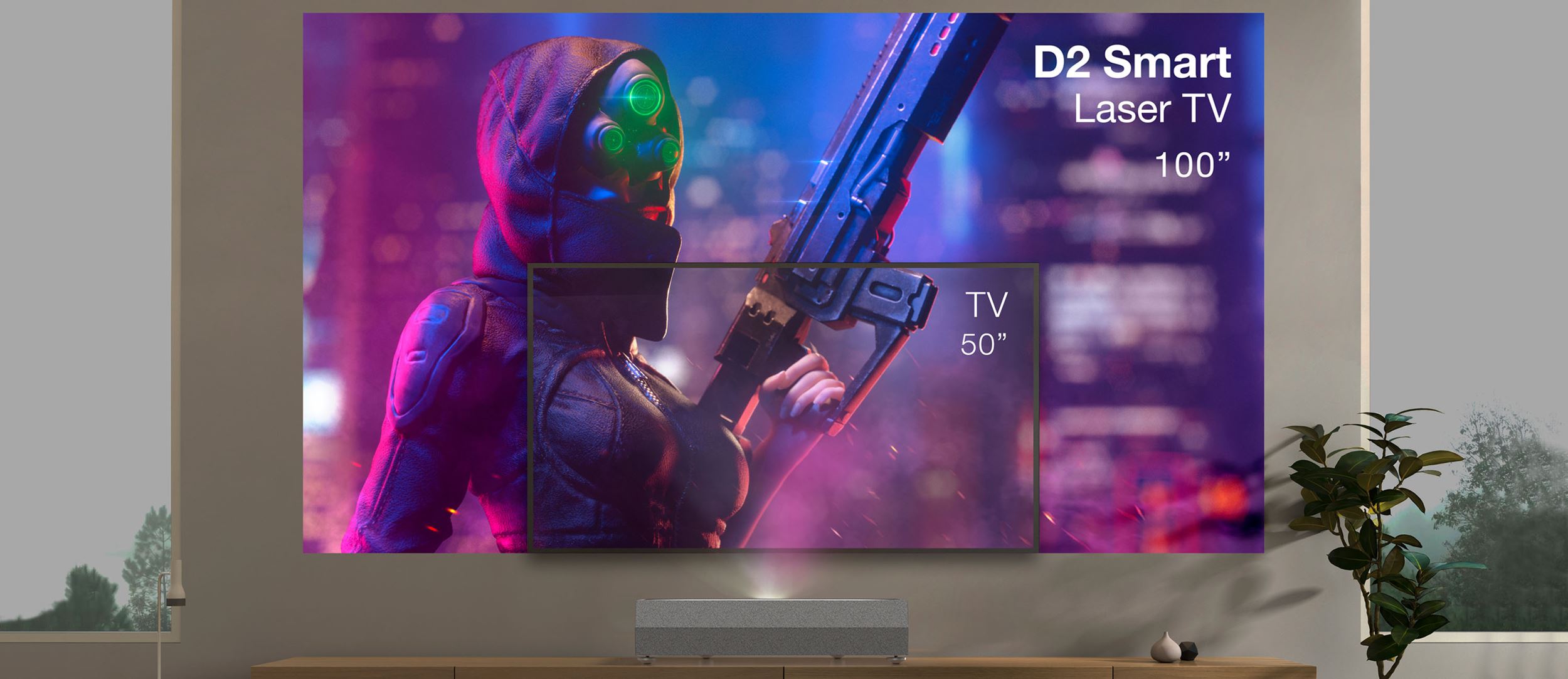 CinemaX D2 Smart Televisor de proyección láser* - Optoma México